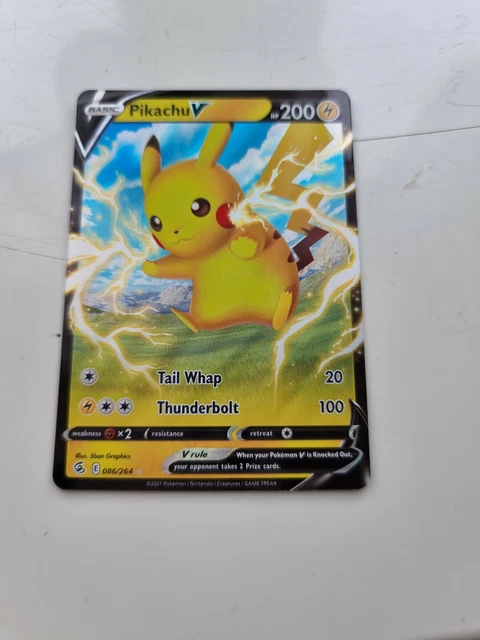 POKEMON PIKACHU V 086/264 Fusion Strike Ultra Rare Mint EUR 10,55 ...