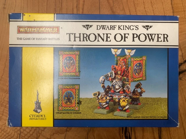WARHAMMER DWARF KINGS Throne Of Power Box Complete Rare NOS OOP £165.00 ...