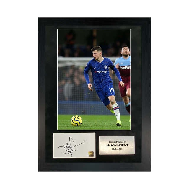 AUTHENTIC HAND-SIGNED MASON Mount Chelsea Single Photo A3 Frame W/ COA ...