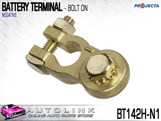 PROJECTA BRASS NEGATIVE HEAVY DUTY BATTERY TERMINAL BOLT TYPE BT142H-N1 ...