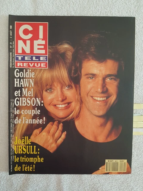 CINE REVUE N°31 1990 G.hawn Gibson J.ursull Sela Ward B.willis V.lazlo Stallone EUR 4,00 ...
