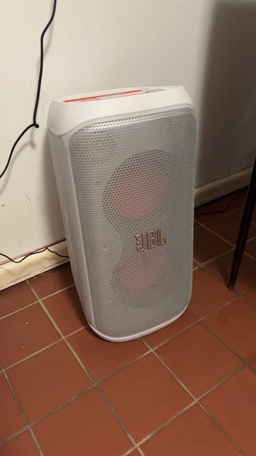 JBL PARTYBOX ENCORE Essential White Bluetooth Speaker with LED Lights £ ...