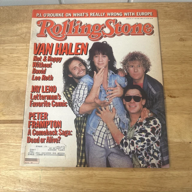 ROLLING STONE MAGAZINE Issue 477 July 3 1986 Van Halen £9.80 - PicClick UK