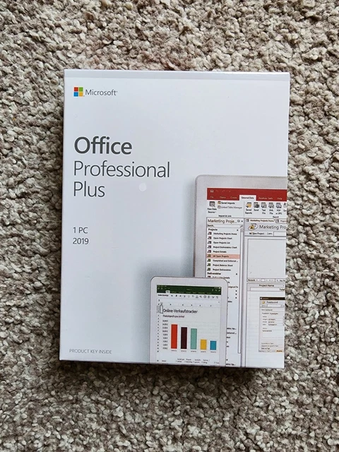 MICROSOFT OFFICE 2019 Professional Plus | KEYCARD | FACTORY SEALED ...