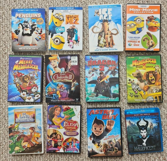 LOT OF 12 Children's Family Animated Cartoon DVD Lot Walt Disney Pixar ...
