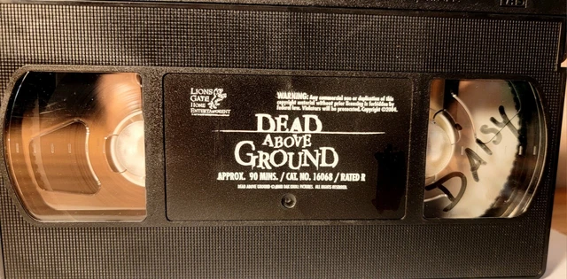DEAD ABOVE GROUND ( Horror VHS, 2002, R) Goth Cult Teen Slasher B-Movie ...