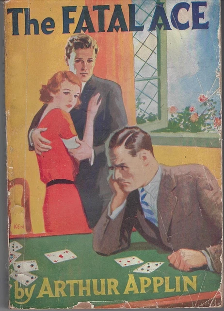 THE FATAL ACE Arthur Applin Mellifont 1940s vintage pulp British digest ...