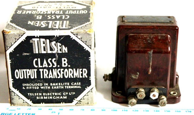 TELSEN VINTAGE Class B Push Pull Multi Ratio Output Transformer Nos ...