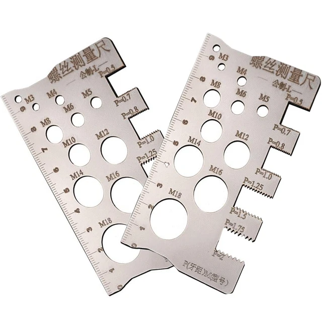 SCREW THREAD PITCH Gauge Tool for Accurate Measurement of Bolts and ...