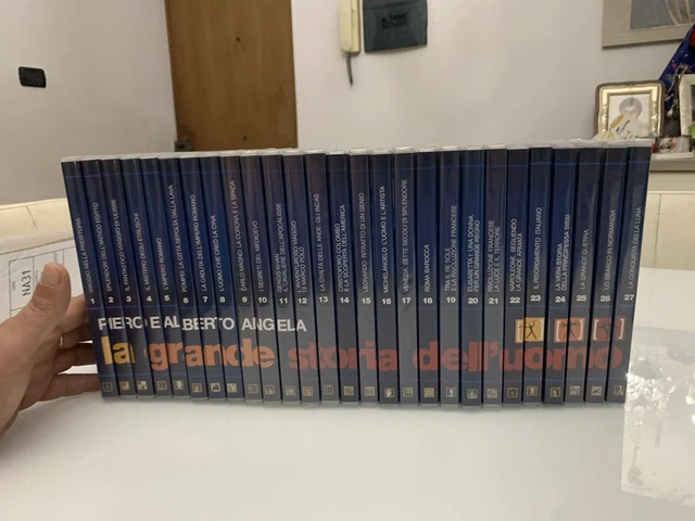 LA GRANDE STORIA Dell' Uomo '' Piero E Alberto Angela'' Coll. Completa ...