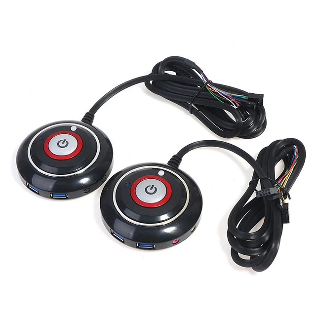 PC POWER BUTTON Switch Portable Desktop Computer Switch with Cord PC ...