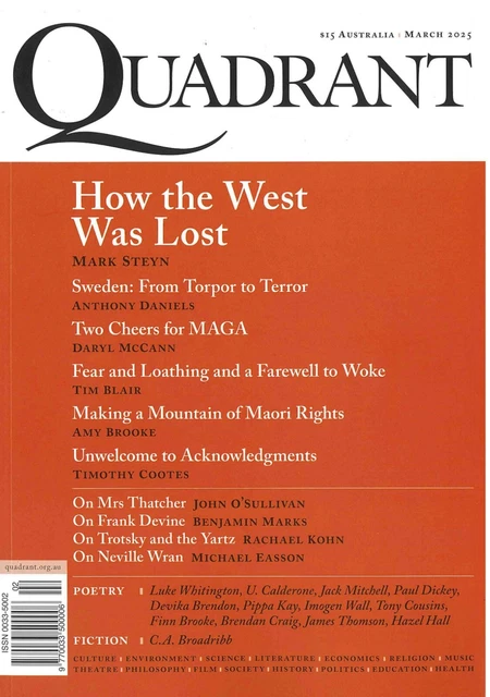 QUADRANT MAGAZINE MARCH 2025 $15.00 - PicClick AU