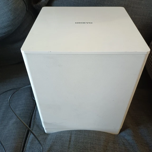 ONKYO WIRELESS SUBWOOFER White SLW-301 - Power Tested Only £34.99 ...