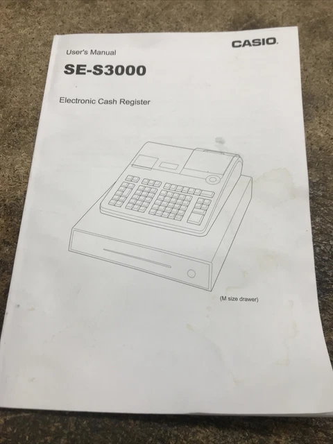 MANUALE REGISTRATORE DI cassa Casio SES3000 - usato EUR 8,15 - PicClick IT