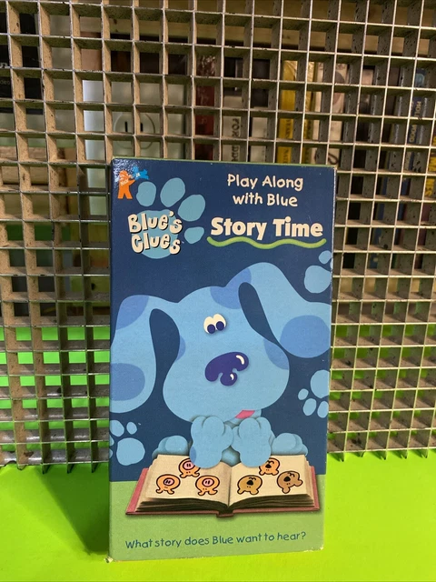 BLUES CLUES STORY Time VHS 1998 Play Along With Blue Nick Jr Orange ...