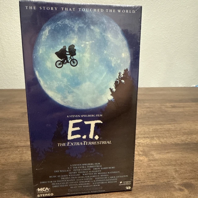 1988 ET THE Extra Terrestrial VHS Tape Movie Green Flap FACTORY SEALED ...