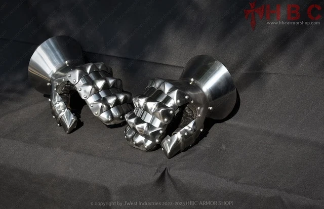 MEDIEVAL FIST GAUNTLET caterpillar Warrior Larp Armor Cosplay Ready for ...