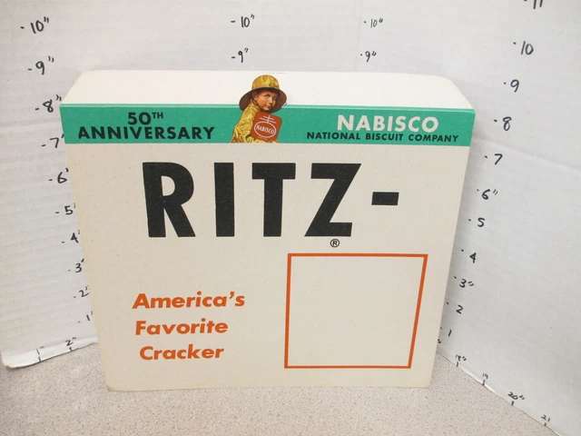 NABISCO 1948 GROCERY store display shelf sign RITZ crackers little ...