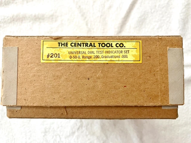 CENTRAL TOOL UNIVERSAL Dial Indicator in case Set No. 201 NEW - REDUCED ...