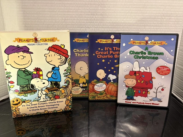 PEANUTS CLASSIC, COMPLETE Holiday Collection Box Set 3 DVDs with bonus ...