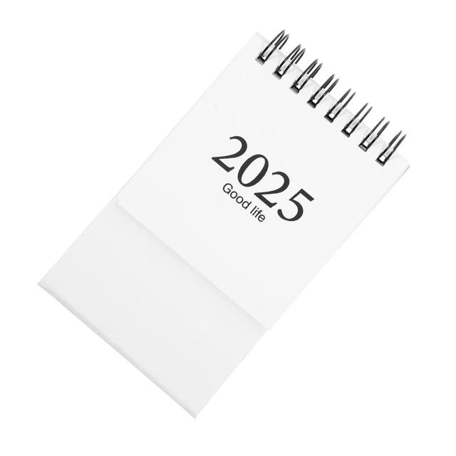 WHITE PAPER 2025 Desk Calendar Office Daily Scheduler for Monthly Memo ...