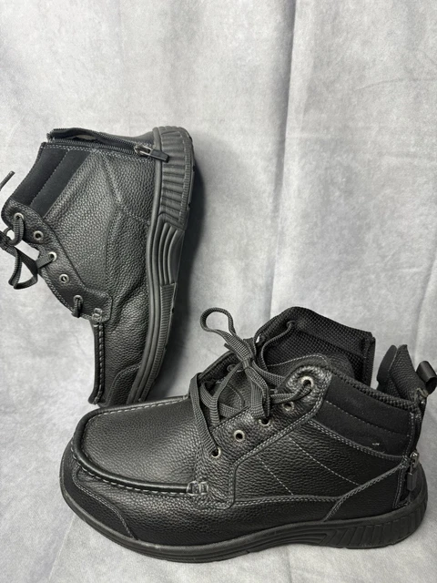 ORTHOFEET RANGER LACE/ZIPPER Boot Black Size Mens 10 X Wide Leather ...