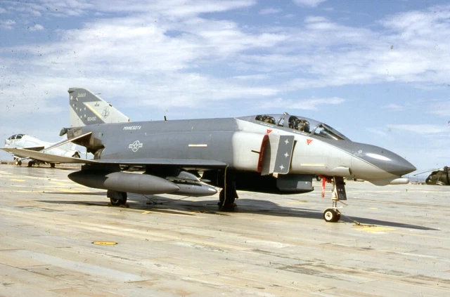 ORIGINAL AIRCRAFT SLIDE - F-4D Phantom II - USAF 66-7490 Minnesota ANG ...