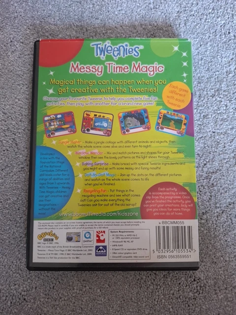 TWEENIES MESSY TIME Magic PC CD-ROM Cbeebies £1.16 - PicClick UK