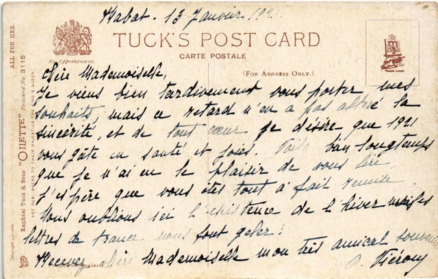 PC ARTIST SIGNED, PARLETT, POURVU QUE LE TUNNEL, Vintage Postcard ...