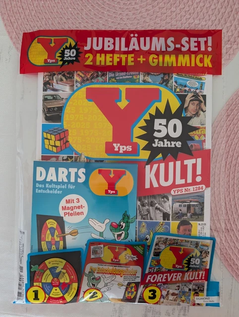 YPS 50 JAHRE Jubiläumsausgabe 2025 2 Hefte +Gimmick Limitiert NEU/OVP ...