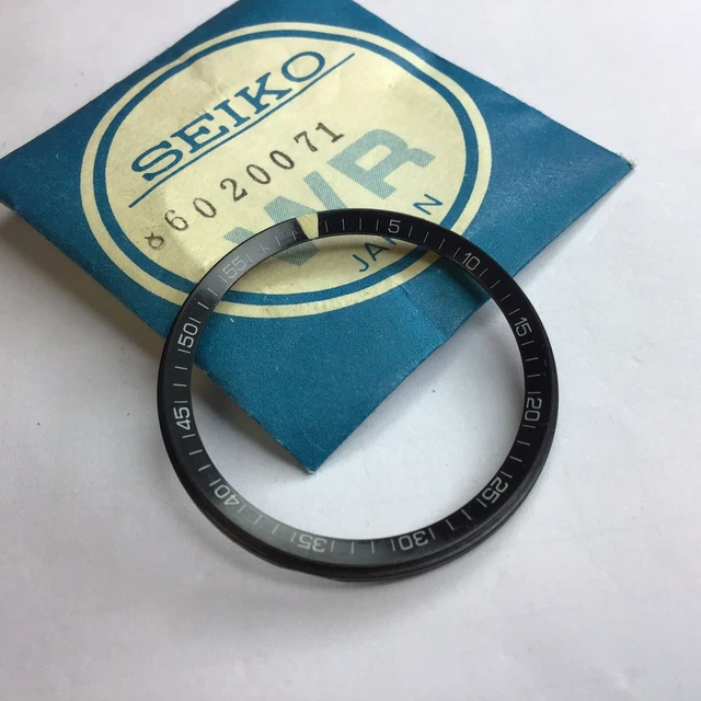 ORIGINAL SEIKO PART 86020071 Black Rotating Dial Ring for 7017-6010 ...