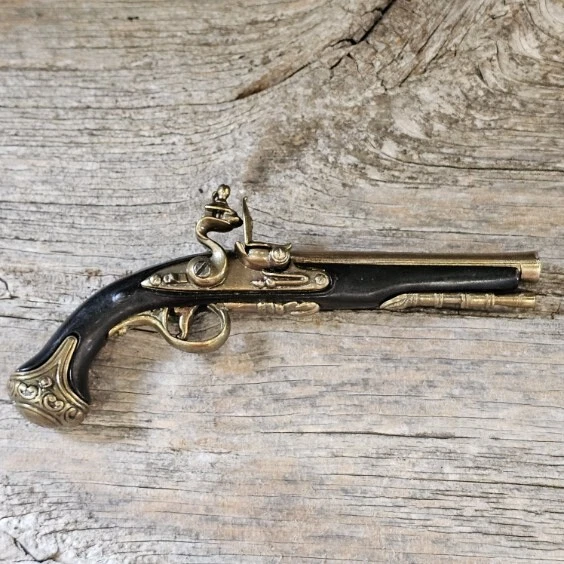 NEW DENIX 6” Replica 1800s Flintstock Pistol London $24.99 - PicClick CA