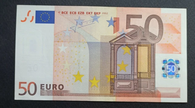 ERROR 1 🇩🇪 50 Euro 2002 last digit up 🇩🇪 EU Europe Germany DEUTSCHLAND ...