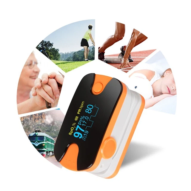 PORTABLE FINGER PULSE Oximeter Respiration Rate&Respiratory Waveform ...