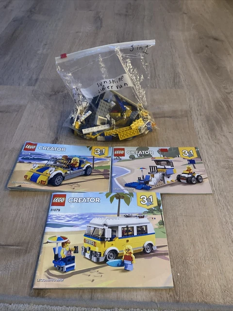 LEGO CREATOR : Sunshine Surfer Van (31079) pas de boite 98 % complet ...