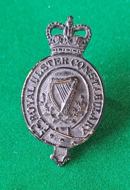 1960'S ROYAL ULSTER Constabulary Night Helmet Badge, Ruc, Ric, Irish ...