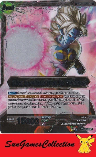 CARTE DRAGON BALL Super Card Game Mira, Symbiose avec les Ténèbres BT4-099 UC EUR 1,50 - PicClick FR
