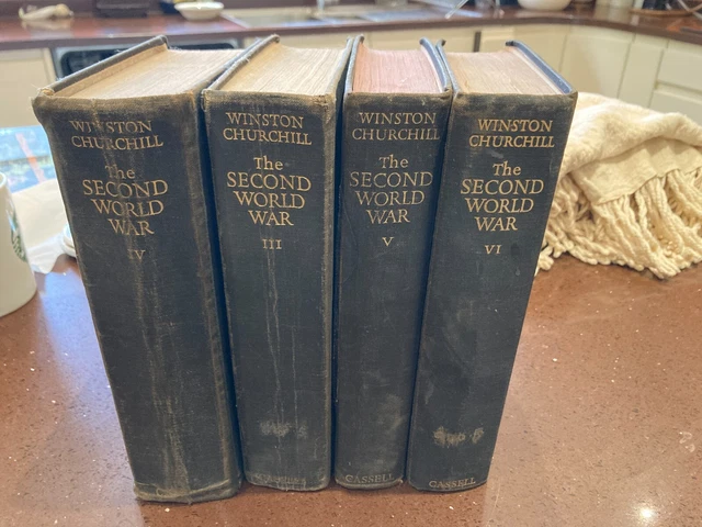 WINSTON CHURCHILL THE Second World War 4 Volumes Cassell First Ed. , Vol 3-6 £41.28 - PicClick UK