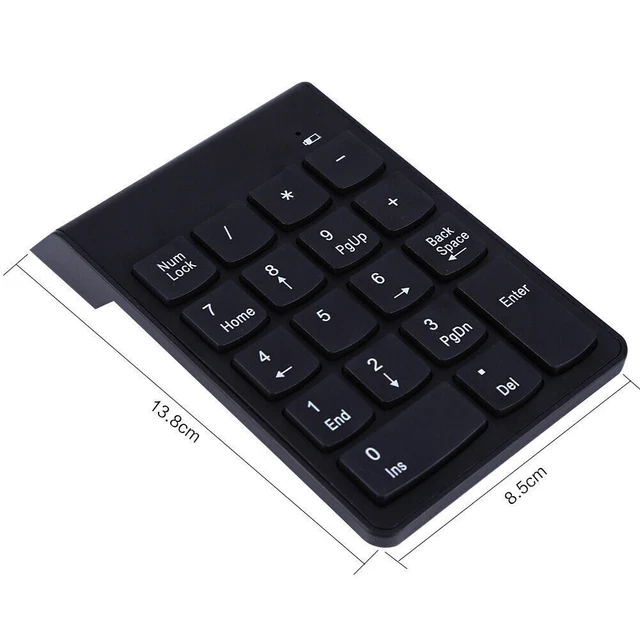 USB NUMERIC KEYPAD Mini Number Pad Numpad 18 Keys Keyboard for Laptop ...