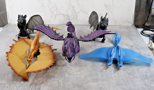 HOW TO TRAIN Your Dragon: Timberjack / Meatlug / Toothless / Purple ...