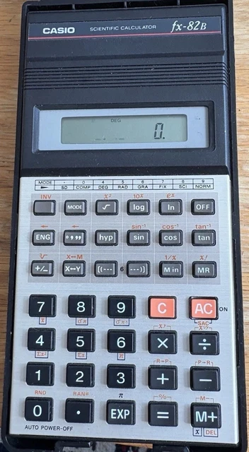 CASIO FX-82B VINTAGE Scientific Calculator with Hard Case 1980s £10.60 ...