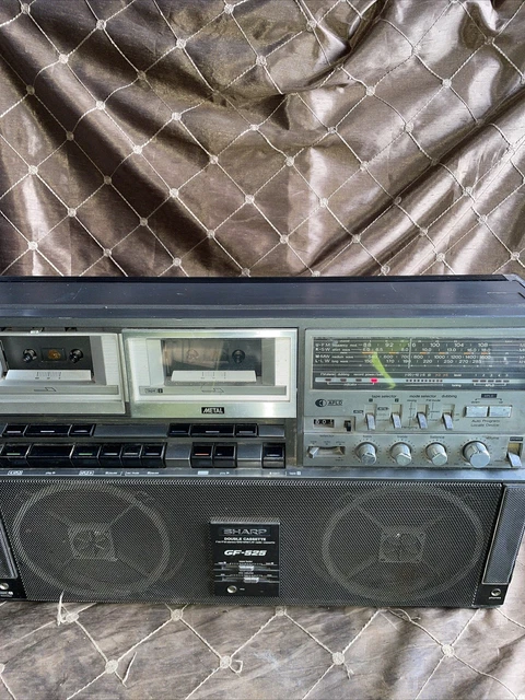 VINTAGE SHARP GF 525 ghetto blaster boombox tape player GF 525E spares ...