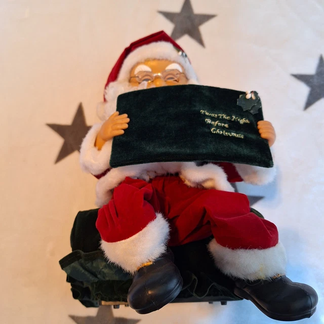 PAN ASIAN CREATIONS Animated Santa Twas the Night Before Christmas NOT ...