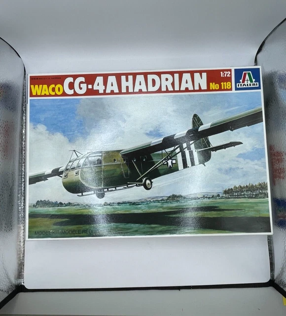 ITALERI N. 118, Waco Cg-4A Hadrian Military Aircraft. Scala 1:72 EUR 45,00 - PicClick IT