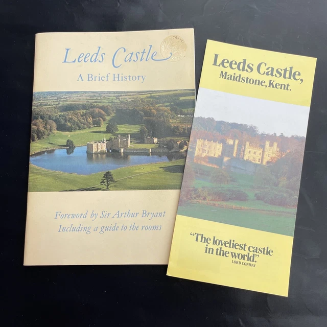 LEEDS CASTLE A Brief History and Guide To The Rooms 1980 + leaflet £3. ...