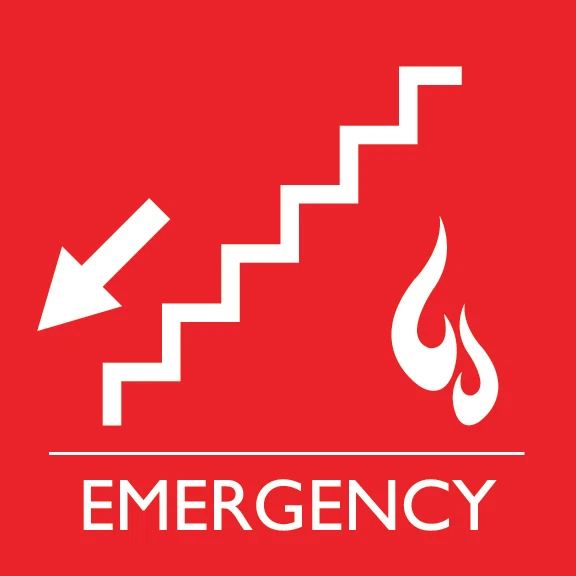 EMERGENCY EXIT SIGN 8" x 8" $9.00 - PicClick CA