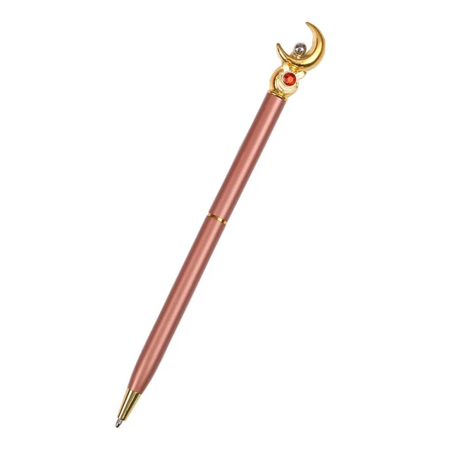 METAL ROTATING POCKET-SIZE Pen Cartoon Moon Magic Wand Metal Pen Write ...