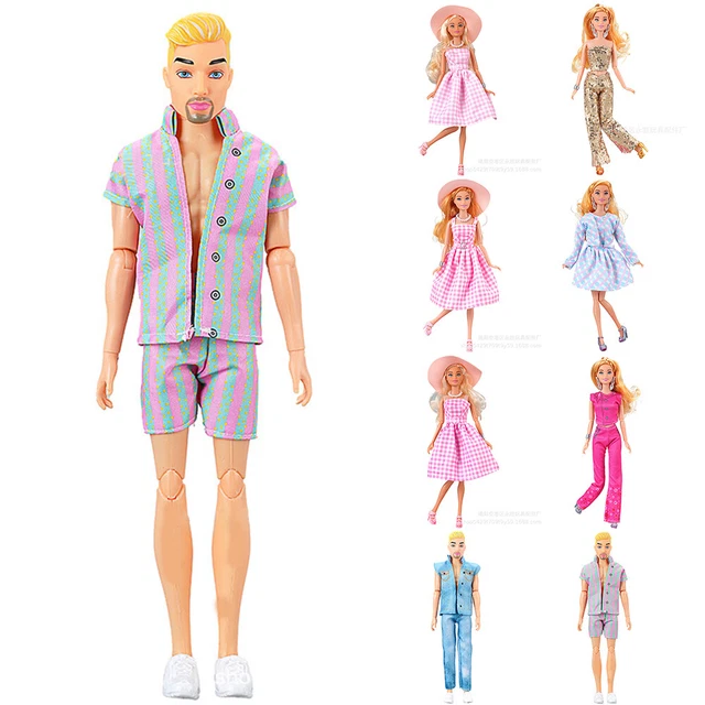 BARBIE THE MOVIE Doll Margot Robbie as Barbie Collectible Dolls Wearing ...