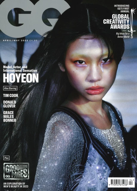 GQ REVUE, PIEUVRE Jeu Hoyeon Housse, Donald Glover, Tim Cook, Avril ...