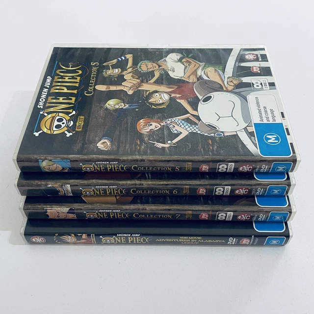 ONE PIECE DVD Lot Shonen Jump Uncut Collection 5 6 7 & The Movie Madman ...
